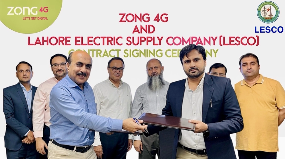 Zong 4G and LESCO Sign Strategic Partnership