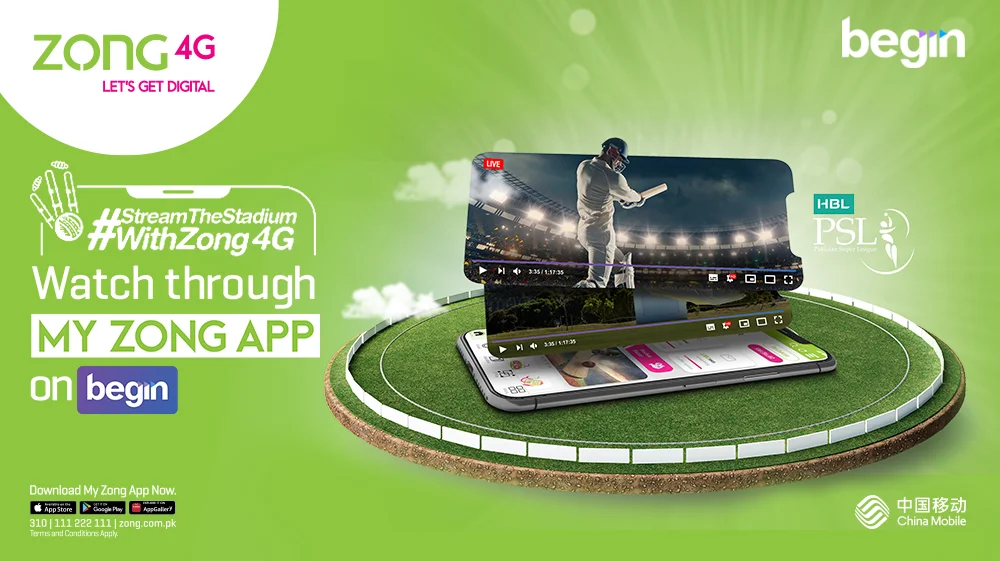 Zong 4G brings free PSL 2025 Live Streaming